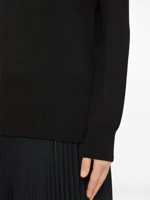 JIL SANDER Crew-neck Wool Jumper - Black