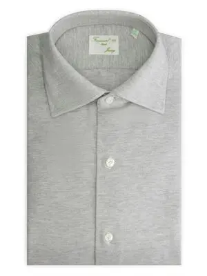 FINAMORE 1925 Long-sleeved Mélange Shirt