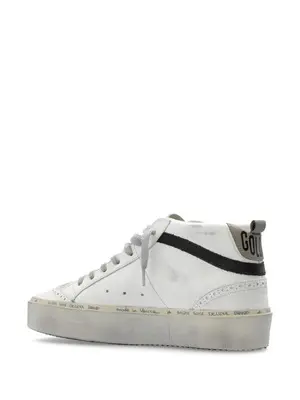 GOLDEN GOOSE Mid Star High-top Leather Sneakers - White