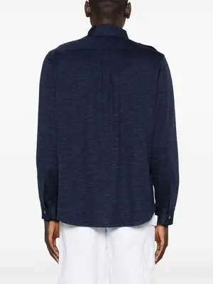 Sease Mélange-effect Virgin Wool-silk Shirt