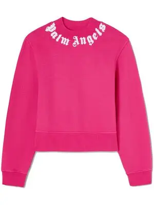 Palm Angels Trimmed Sweatshirts Hoodies For Women