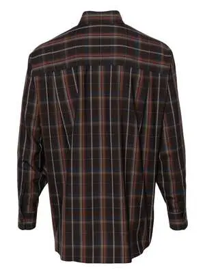 Auralee Checked Wool Shirt