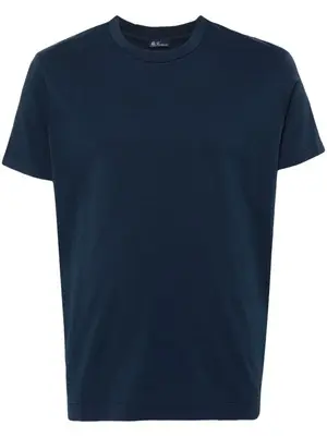 FINAMORE 1925 Positano Cotton T-shirt - Blue
