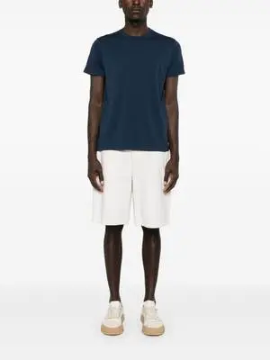 FINAMORE 1925 Positano Cotton T-shirt - Blue