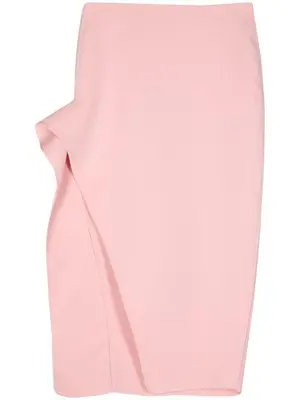 Maticevski Draped Detailing Midi Skirt