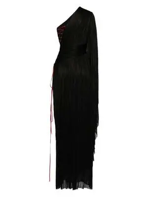 MARIA LUCIA HOHAN Draped One-shoulder Maxi Dress