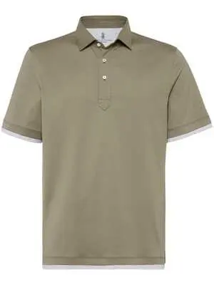 BRUNELLO CUCINELLI Polo-collar Cotton Polo Shirt