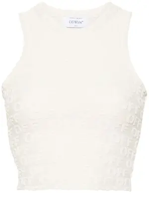 Off-White Rowing Terry-cloth Crop Top
