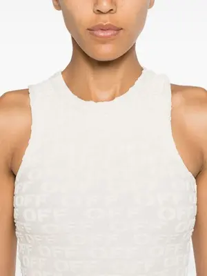 Off-White Rowing Terry-cloth Crop Top