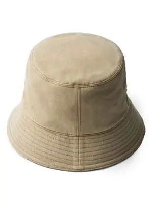 Prada Embroidered Cotton Bucket Hat