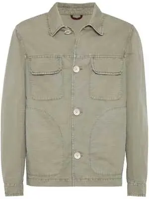 Brunello Cucinelli Spread-collar Button-up Shirt Jacket
