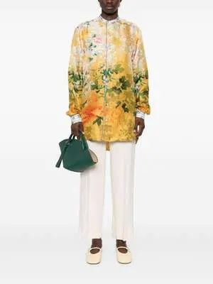 PIERRE-LOUIS MASCIA Aloe Satin Silk Shirt