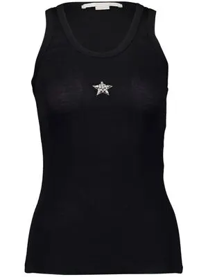 Stella McCartney Star-print Tank Top - Black