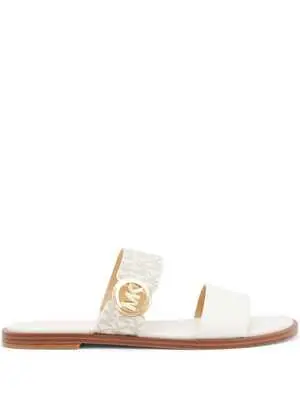 Michael Kors Vera Leather Sandals - Neutrals