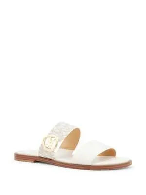 Michael Kors Vera Leather Sandals - Neutrals