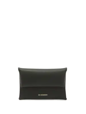 JIL SANDER Leather Coin Purse - Black