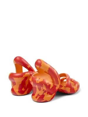Camper Kobarah Heeled Slingback Sandals - Orange