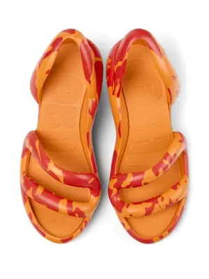Camper Kobarah Heeled Slingback Sandals - Orange