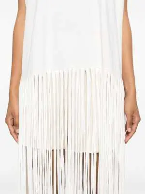 Sunnei Sleeveless Long-fringed Top