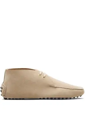 Car Shoe Lace-up Ankle Boots - Neutrals
