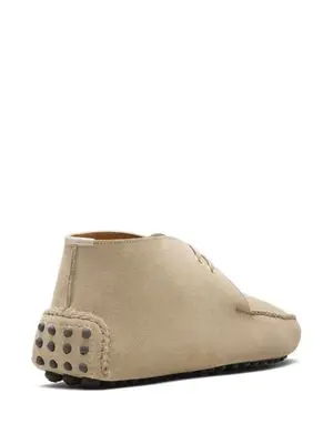 Car Shoe Lace-up Ankle Boots - Neutrals