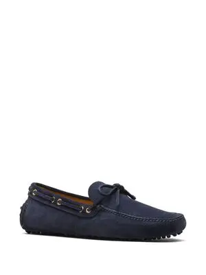 Car Shoe Suede Driving Shoes - Blue