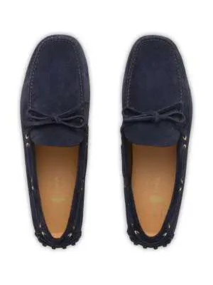 Car Shoe Suede Driving Shoes - Blue
