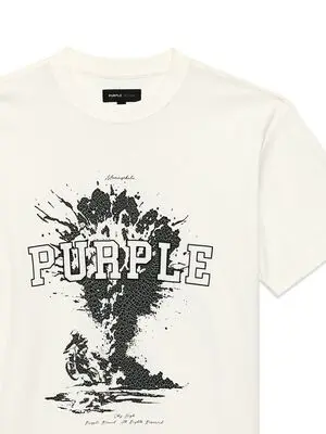 PURPLE BRAND Sky High Cotton T-shirt