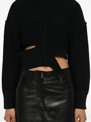 MAISON MARGIELA Cut-out Jumper - Black