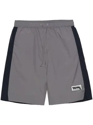 Maison Kitsuné Colour-block Track Shorts - Blue