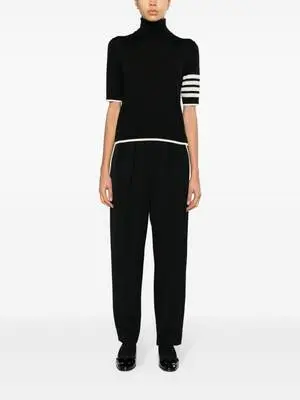 Thom Browne Fine Merino Wool 4-bar Relaxed Fit Turtleneck