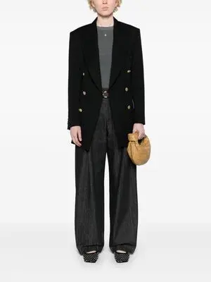 Victoria Beckham Peak-lapel Double-breasted Blazer - Black
