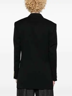 Victoria Beckham Peak-lapel Double-breasted Blazer - Black