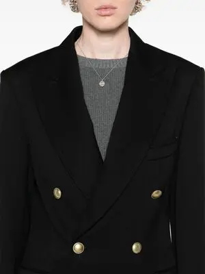 Victoria Beckham Peak-lapel Double-breasted Blazer - Black