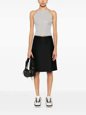 Off-White Logo-print Halterneck Top