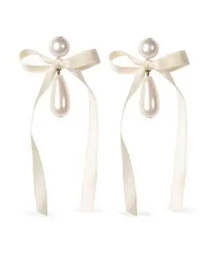 JENNIFER BEHR Sylvie Bow-detail Drop Earrings