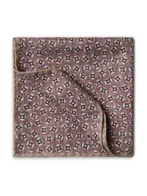 Brunello Cucinelli Geometric-pattern Pocket Square