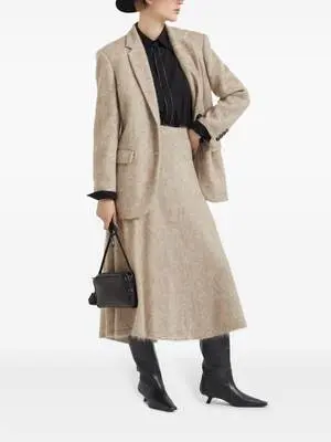 Brunello Cucinelli Transparent-panel Poplin Shirt
