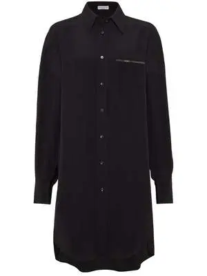 Brunello Cucinelli Embellished Long-sleeve Shirt