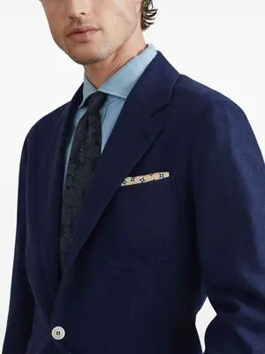 Brunello Cucinelli Geometric-pattern Pocket Square
