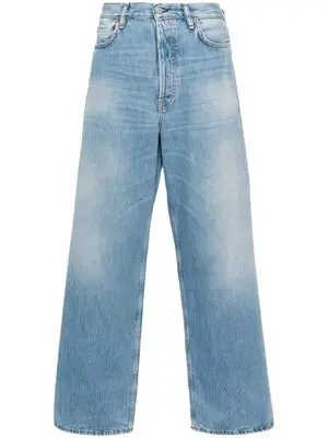 Acne Studios Mid-rise Wide-leg Jeans - Blue