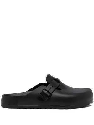 BIRKENSTOCK Boston Leather Clogs - Black