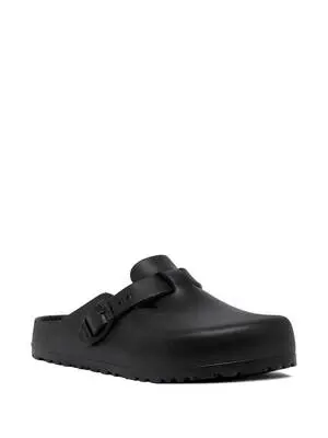 BIRKENSTOCK Boston Leather Clogs - Black