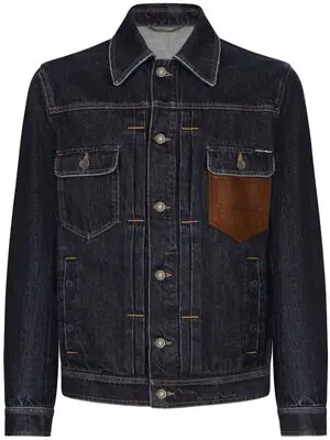 Dolce & Gabbana Logo-stamp Denim Jacket