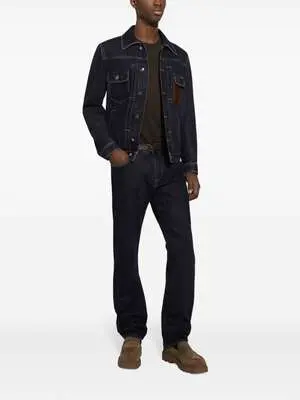 Dolce & Gabbana Logo-stamp Denim Jacket