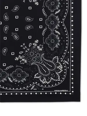 Dsquared2 Bandana-print Silk Foulard