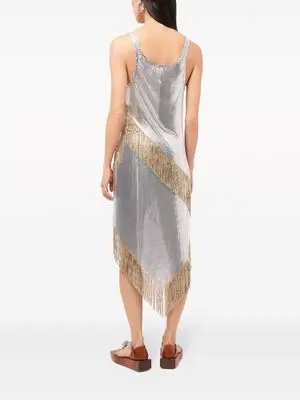 Rabanne Fringed Chainmail Tank Top