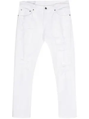 DONDUP Distressed Skinny Jeans - White