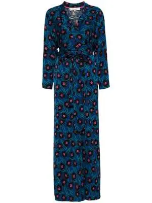Diane Von Furstenberg Floral-print Wrap Maxi Dress
