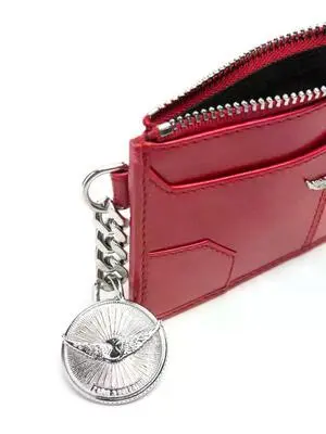 Zadig&Voltaire Sunny Leather Card Holder - Red